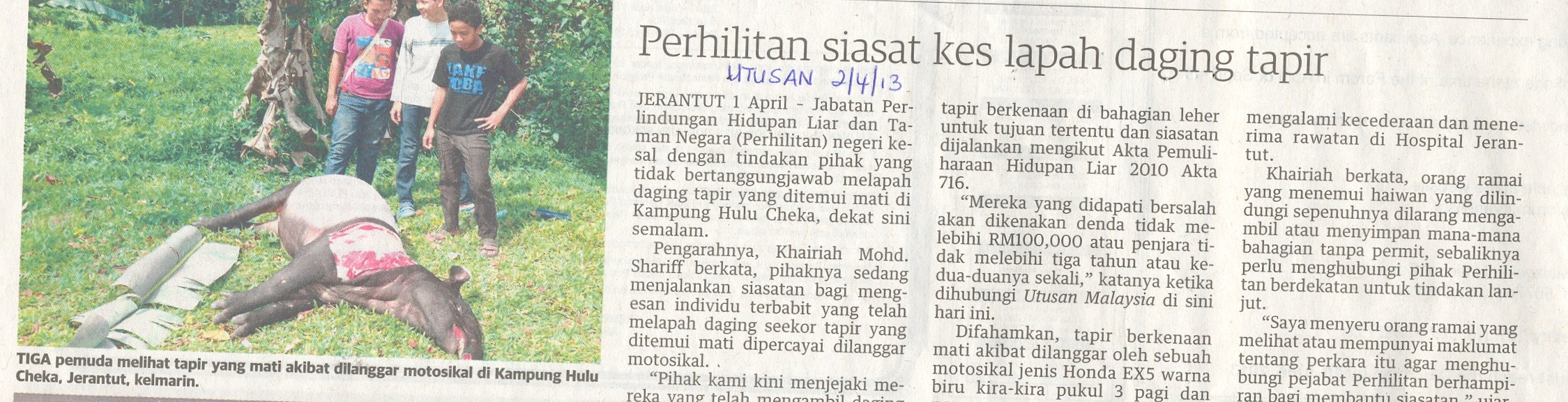 Jabatan Perkhidmatan Veterinar e-Berita - 2013 Apr